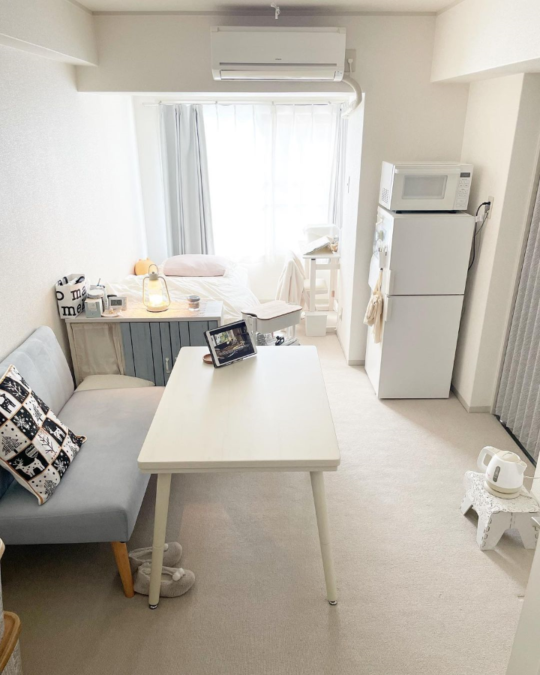 レイアウトにこだわって｜8畳ワンルームをおしゃれに過ごしやすく！